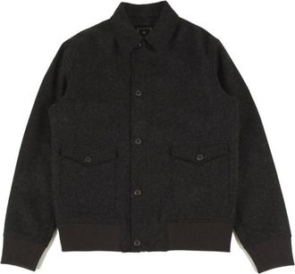 maharishi Homme, Vestes, Brun, Taille: M Blouson Aviateur en Laine