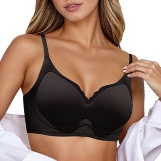 Generic Soutien Gorge Invisible Soutien Gorge sans Armature Brassiere Femme sans Armature De Classique Non Rembourr&eacute;e Push Up Amplificateur L&eacute;ger Soft T-Shirt