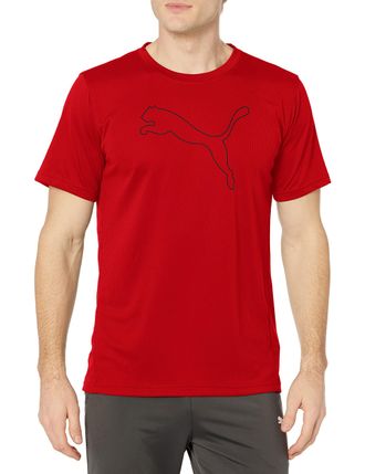 Puma Herren Performance Cat (Erhältlich in Big & Tall) T-Shirt, High Risk Red, Mittel