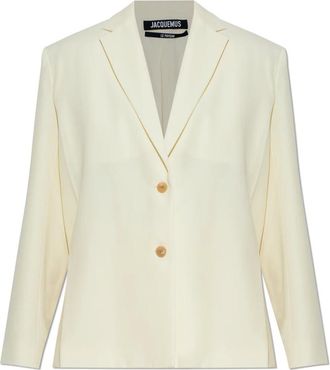 Jacquemus Femme, Vestes, Jaune, Taille: 38 FR Carree Blazer