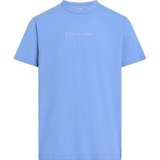 Calvin Klein S/S Crew Neck 000Nm2748E T-Shirt, Blue (Glacier), M Homme