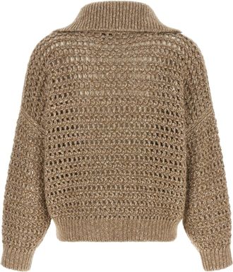 Brunello Cucinelli Dazzling Cardigan - Beige