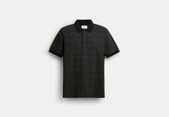 Coach Signature-Poloshirt Aus Biobaumwolle