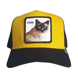 Goorin Brothers Animal Farm Cool Cat Trucker Cap - - Accessories - Damen - Gelb - ONE SIZE