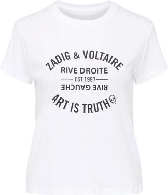 Zadig&Voltaire Femme, Tops, Blanc, Taille: 36 FR Blason T-Shirt