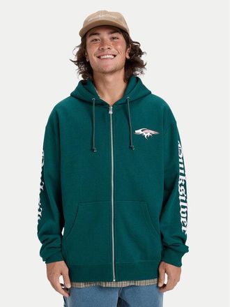 Quiksilver Sweatshirt Old English EQYFT05156 Dunkelgr&uuml;n Oversize