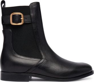 Twin-Set Klassische Stiefeletten Tronchetto 252TCP120 Schwarz