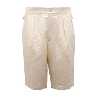 Patrizia Pepe Bermuda-Shorts aus Leinenmischung - - Shorts - Herren - Beige - L