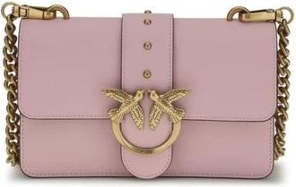 Pinko Pinko, Femme, Sacs, Rose, Taille: ONE Size Bos Taurus Shoulder Bag