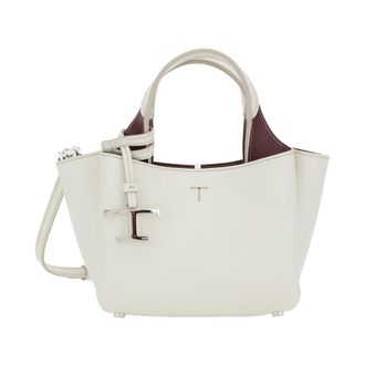 Tod's Femme, Sacs, Blanc, Taille: ONE Size Sacs blancs en cuir Micro TRC