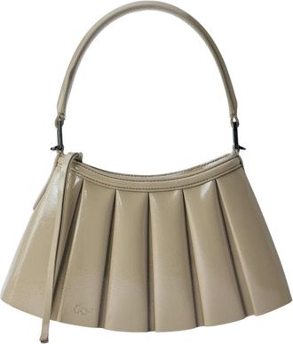 Lacoste Runway Kleine Lackleder Lenglen Tasche - - Bags - Damen - Beige - ONE SIZE