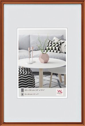 Walther Design Galeria Kunststoff Bilderrahmen 18x24 cm, kupfer