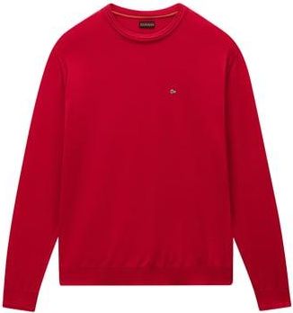 Napapijri Pull droit Decatur 2.0 &agrave; logo brod&eacute; en coton