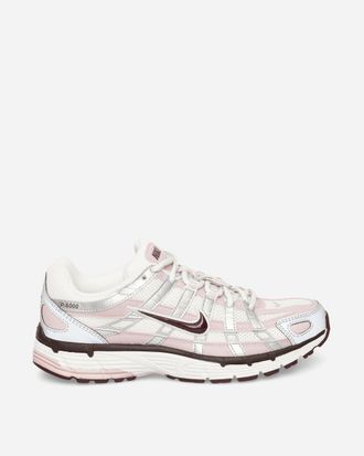Nike Women s P-6000 Sneakers Summit White / Metallic Silver / Burgundy Crush
