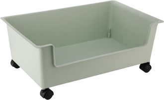 Valiclud Mobiler Bücheraufbewahrungswagen mit Rädern Kompakte Unterbett Box für Bücher und Schreibwaren Praktische Aufbewahrungslösung für Studentenwohnheim un