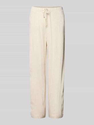 Jake*s Casual Stoffhose aus Viskose-Leinen-Mix mit elastischem Bund