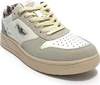 Aeronautica Sneaker Running in Pelle Bianco/Grigio US23AR06 231SC235PL178 43