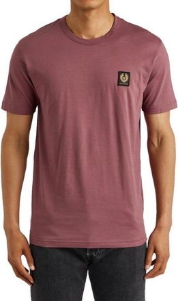 Belstaff T-Shirt Retro 1924 Patch Regular Fit Shirt Gesticktem Rand versehener Phoenix-Patch auf der Brust