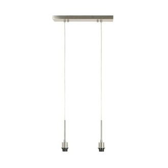 Light & Living 3014228 - Lampe Suspendue SitKA 2xE27 max.60W - 48x120cm - nickel satin - Light&living