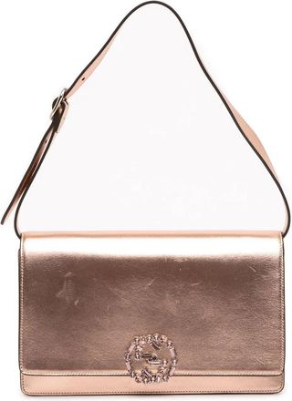 Gucci Hobo Bags - Metallic Leather Crystal Embellished Broadway Clut - Gr. unisize - in Gold - für Damen
