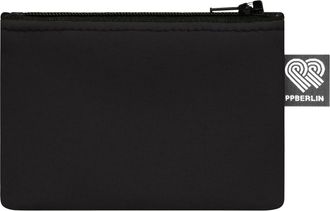 PP-Berlin Etui Klein, Softshell schwarz, Mini, Vegan, Handgen&auml;ht in Berlin Geldb&ouml;rse f&uuml;r Kinder Damen, Herren, Unisex