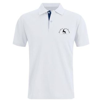 Generic Polo pour homme Chemises d&eacute;contract&eacute;es Slim Fit pour l&eacute;t&eacute; avec design imprim&eacute; pour un style quotidien, Blanc., XXL