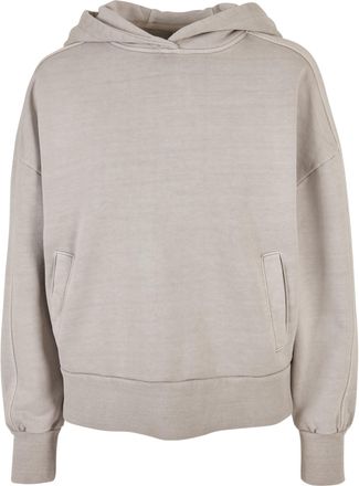 Urban Classics Damen Ladies Heavy Terry Garment Dye Hoody warmgrey, L