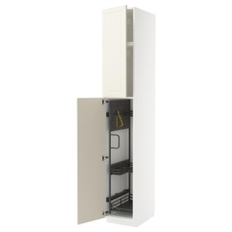 IKEA METOD Hochschrank mit Putzschrankeinr