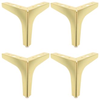 Soimiss Dreieckige M&ouml;belbeine aus Metall 4 St&uuml;ck 13cm f&uuml;r Kommode Schrank und Hocker M&ouml;belbeine Ersatz f&uuml;r Wohn und Schlafzimmer