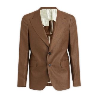 Brian Dales Jacken Westen - - Jackets - Herren - Braun - M