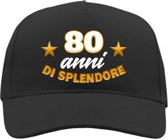 Generico Casquette 80 Ans pour Homme Grand-p&egrave;re retrait&eacute; Anniversaire Gadget Cadeau - splendeur 80 Ans, 80 ans, Taille Unique