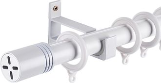 Generic Gardinenstangen F&uuml;r Fenster, Aluminium-Wandmontageschienen-System F&uuml;r Vorh&auml;nge, Raumteiler - Wandstange F&uuml;r Wohnzimmer Und Schlafzimmer Mit Ger&auml;uschlo