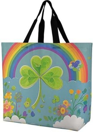Generic Tr&egrave;fle Rainbow En Cercle Sac A Main Femme L&eacute;ger Sacs De Courses Pliable Sac &Agrave; Bandouli&egrave;re Pour Universit&eacute; Travail Gym