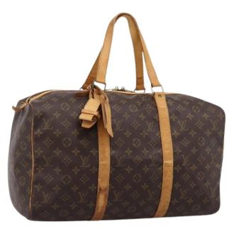 Louis Vuitton Sac Boston Monogram en toile pr&eacute;-appr&eacute;ci&eacute; - Femme - Pre-owned - Brun - Taille: ONE Size