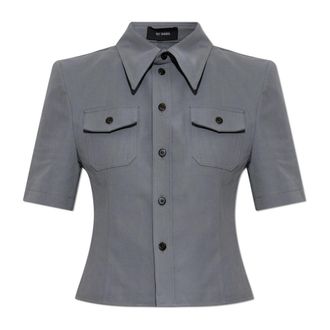 Willy Chavarria Chavela Kurzarmhemd - - Blouses & Shirts - Damen - Grau - S