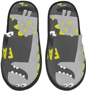 Generic Adorable Dinosaure Homme Femme Slippers Confortable Chaussures De Maison Antid&eacute;rapantes Chaussons Pour Automne Maison Hiver L