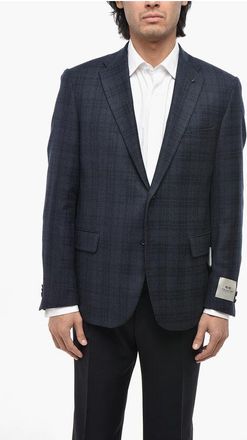 Corneliani CC COLLECTION Wool Blazer RIGHT with Tartan Pattern size 50