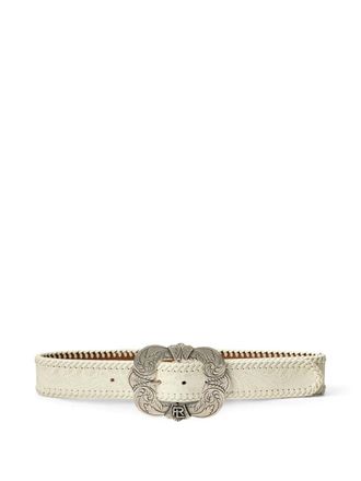 Ralph Lauren Collection ceinture à boucle gravée - Tons neutres