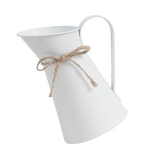 Cabilock Retro mit Griff Vintage Blumen Eimer Rustikale Blumenvase für Tischdeko Geeignet für Frische und Getrocknete Blumen für Landhausstil und Gartenliebhab