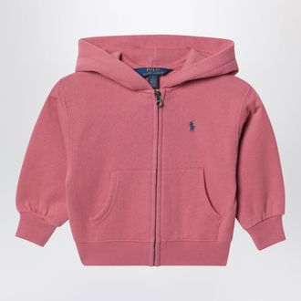 Polo Ralph Lauren Rosafarbener Baumwoll-Zip-Hoodie