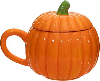 Sass & Belle Kürbis Suppenschüssel mit Deckel - Herbst Dekorationen Küchenzubehör - Suppentopf oder Becher mit Griff - Gemütliches Sass und Belle Kürbis Dekor