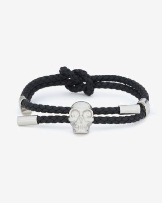 Alexander McQueen Skull Leather Bracelet - Item 8366881ALCA1000