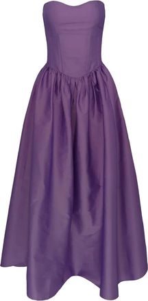 Azeeza robe mi-longue Naina à détail de laçage - Violet