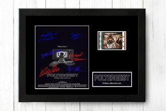 Generic Poltergeist Filmstreifen, gerahmt, signiert