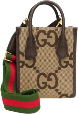 Gucci Pre-owned Jumbo GG Mini - Femme - Pre-owned - Beige - Taille: ONE Size
