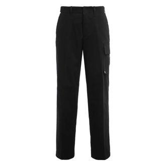 Fendi Baumwoll-Gabardine-Hose - - Trousers - Herren - Schwarzk - M