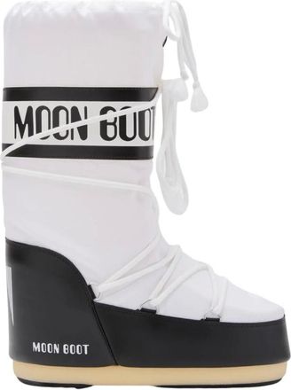 Moon Boot Femme, Chaussures, Blanc, Taille: 39 EU Icon Nylon Boot