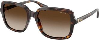 Ralph Lauren Femme, Accessoires, Brun, Taille: 56 MM Lunettes de soleil carr&eacute;es