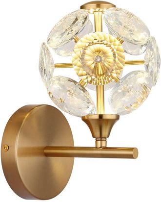 Globo Lighting Globo Lighting - Applique murale lampe en cristal lampe de couloir led or clair lampe boule de salon métal