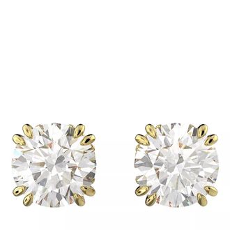 Swarovski Ohrringe - Constella Round cut Gold-tone plated - Gr. unisize - in Gold - f&uuml;r Damen